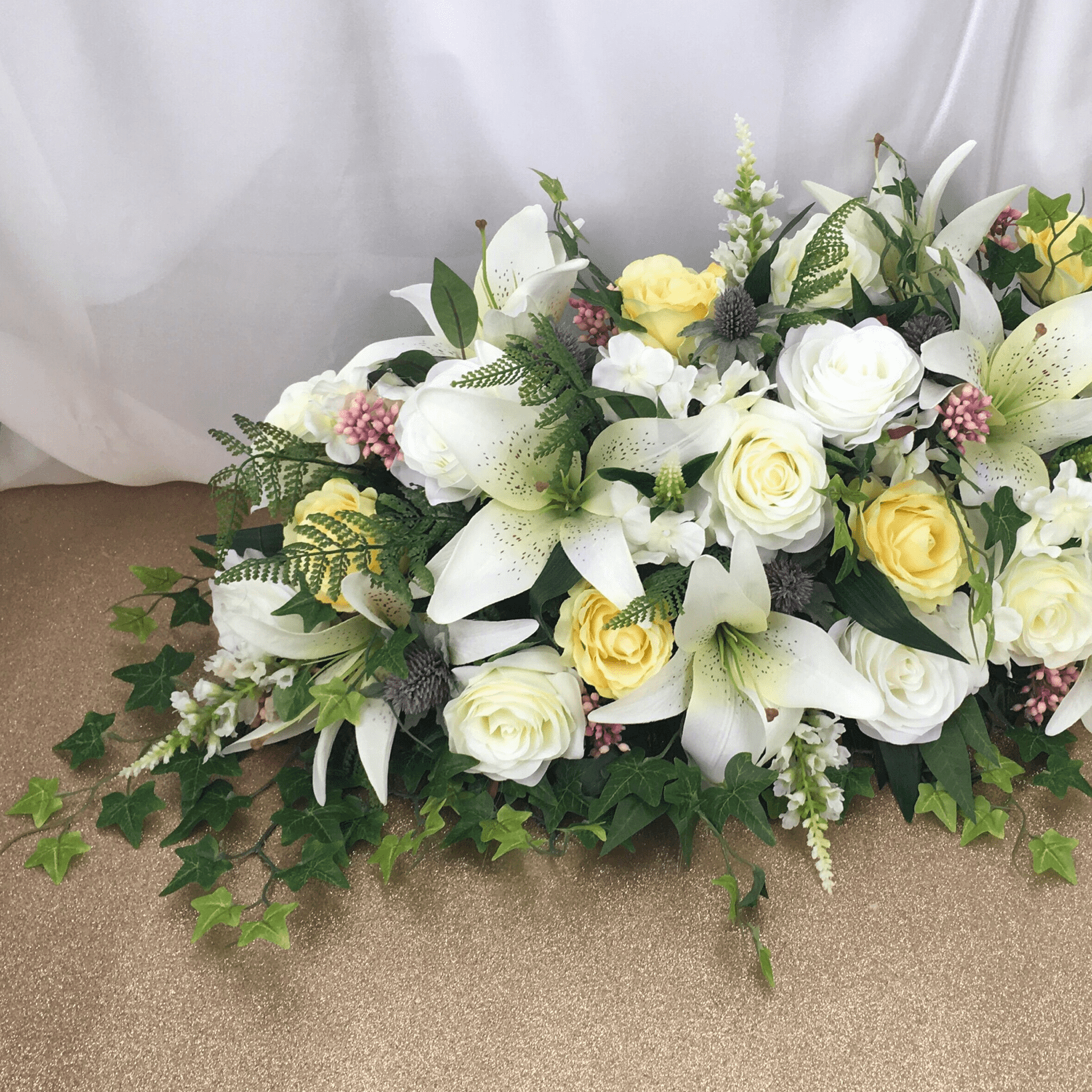 85cm Alayna Artificial Floral Top Table Arrangement - Lilys Bespoke ...